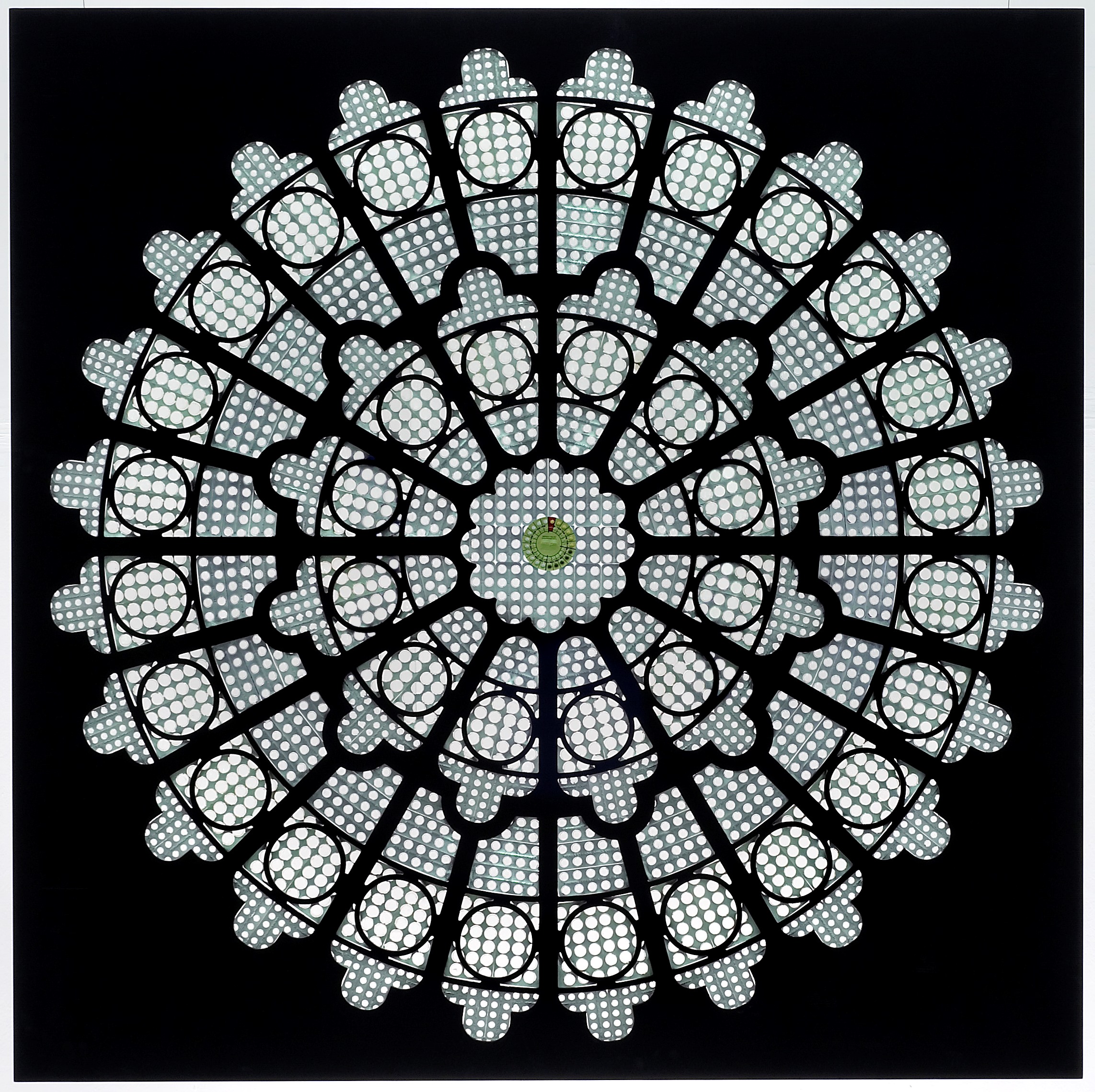 Rose Window, 2011, Assemblage with transparent pills blisters, Peggy ...